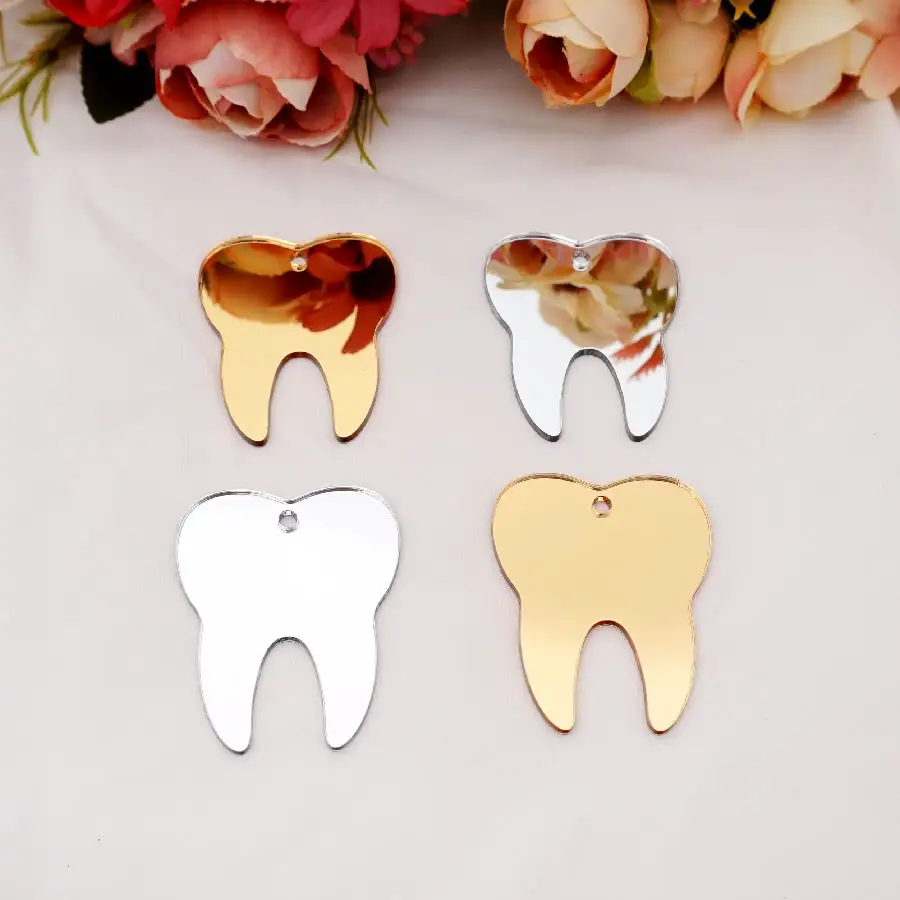 Dental-Themed Party Decorations! 50Pcs Acrylic Teeth Tags For Clinics ...