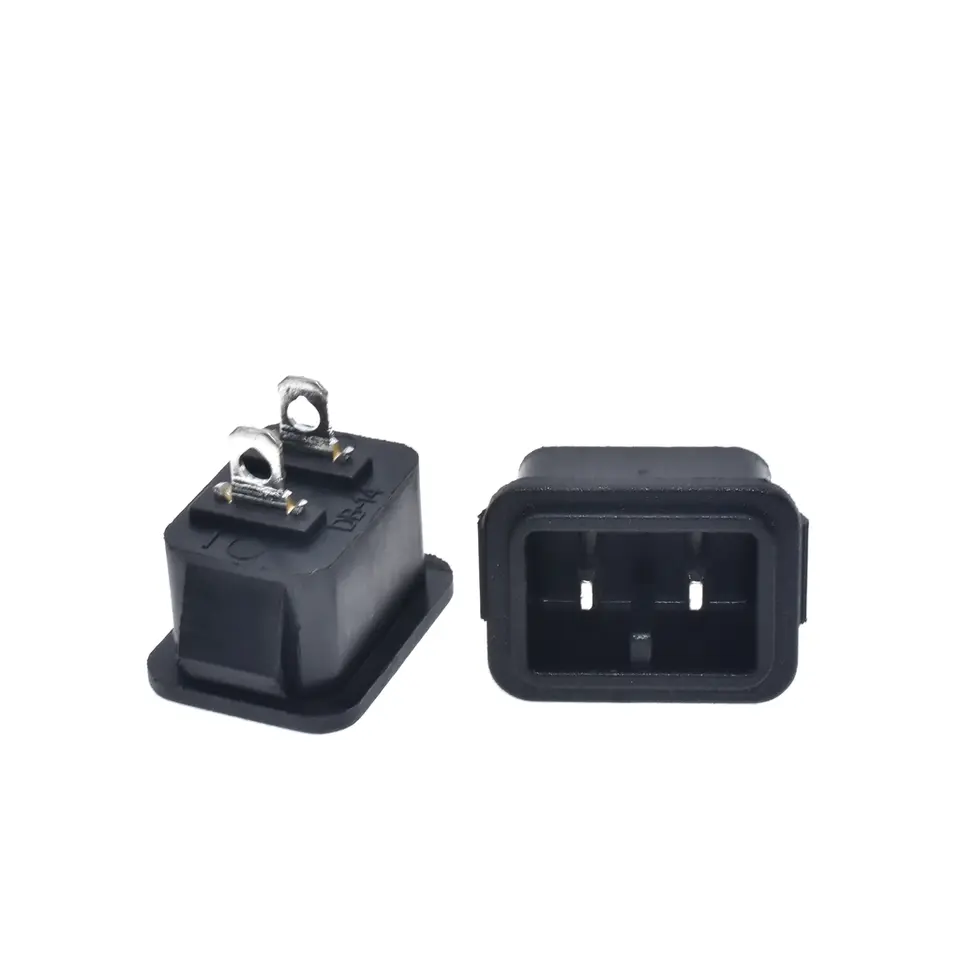 10pcs AC power socket C10 male 2 jack power outlet embedded electric ...