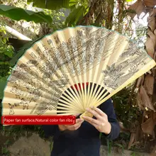 Wall Mount Decoration Cloth Fan Chinese Style Large Craft Paper Folding ...