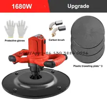 1680W Hot Sale Concrete Surface Power Trowel Machine Mini Putty Wall ...