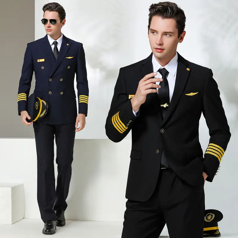 Classic Aviation-Inspired Suit For Professional Pilots & Security ...