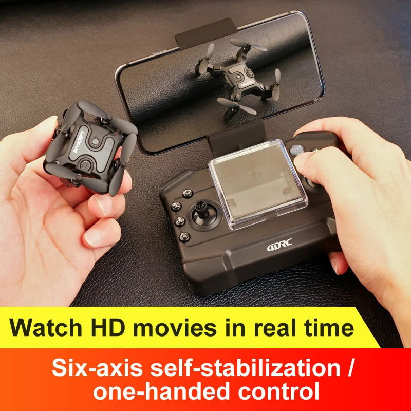 4DRC V2 Mini Drone HD Camera WiFi Fpv Air Pressure Altitude Hold Black ...