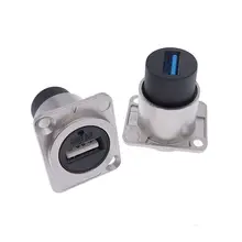 USB connector with LED light USB 2.0 USB 3.0 D type female to female ...