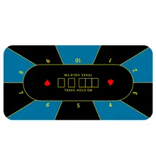 Customized Texas Hold'em Poker Mat Baccarat Blackjack Suede Rubber ...