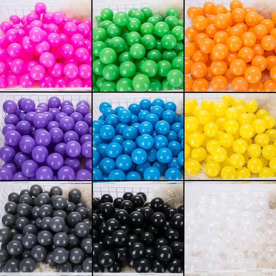 Eco-Friendly, Soft 5.5Cm Pe Balls For Baby Play, 100Pcs Safe Pool Ball ...