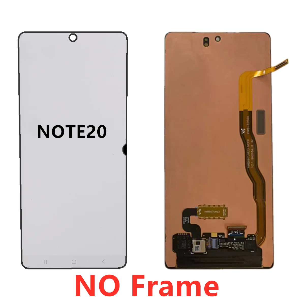 ORI 120HZ デフクトスクリーン Super AMOLED 6.7インチディスプレイ タッチスクリーン サムスン Note20 5G ...