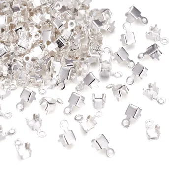 Brass Cup Chain Ends Rhinestone Cup Chain Connectors Golden Silver ...