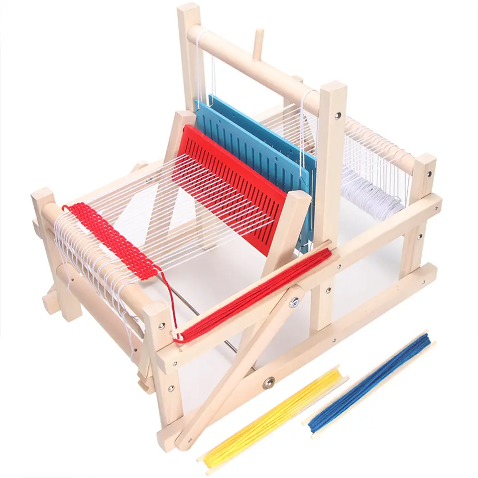 Diy Mini Knitting Machine For Adults And Kids, Handmade Wooden Loom