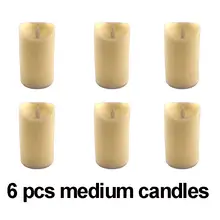 6 pcs Medium candle