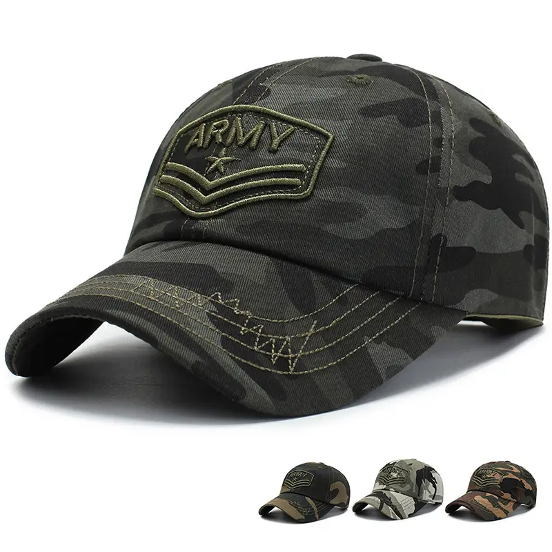 High Quality Army Camouflage Baseball Cap Male Bone Masculino New ...