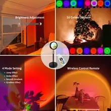Smart Bluetooth Sunset Projector Lamp For Home Bedroom Night Light