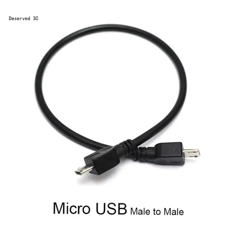 R9CB 5 Pin Micro USB Male To Micro USB Male OTG Converter Adapter Data ...