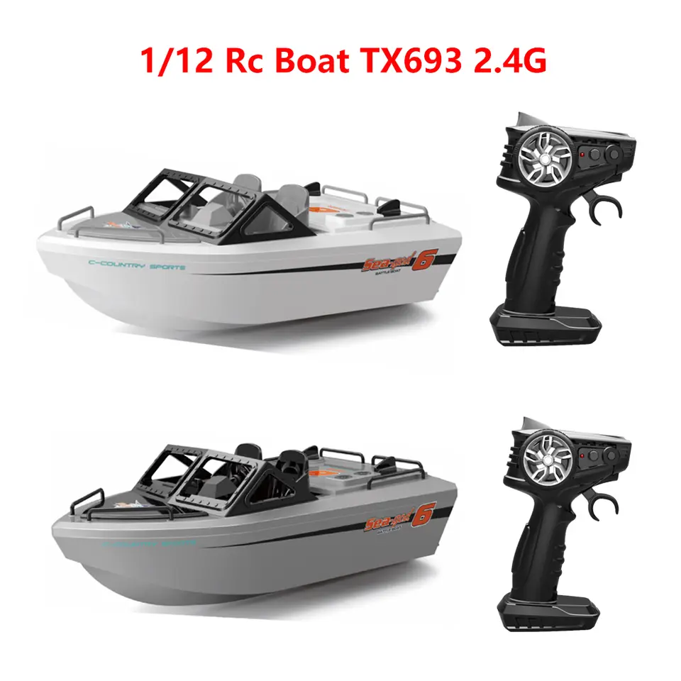 1/12 Rc Boat TX693 2.4G Powerful Brushless Motor Long Range Wireless ...