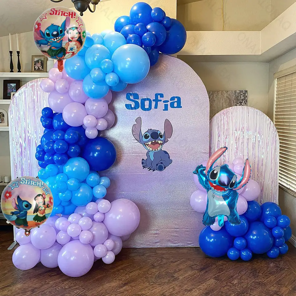 Lilo Stitch Arch Garland Balloons, Birthday Party Decorations, Helium ...
