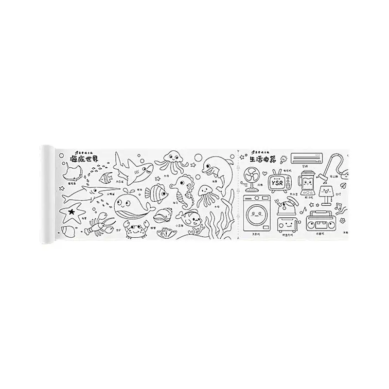 Coloring Roll For Kids Children Wall Poster Coloring Sheet 3-Meter ...