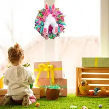 Easter Bunny Thief Garland Easter Bunny Wreath Cute Door Decoration ...