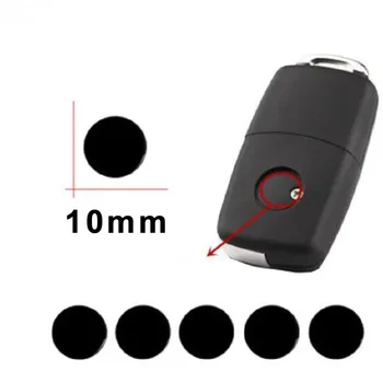 QSUPOKEY 50pcs 10mm Car Key Shell Sticker Logo For 10MM REMOTE KEYS
