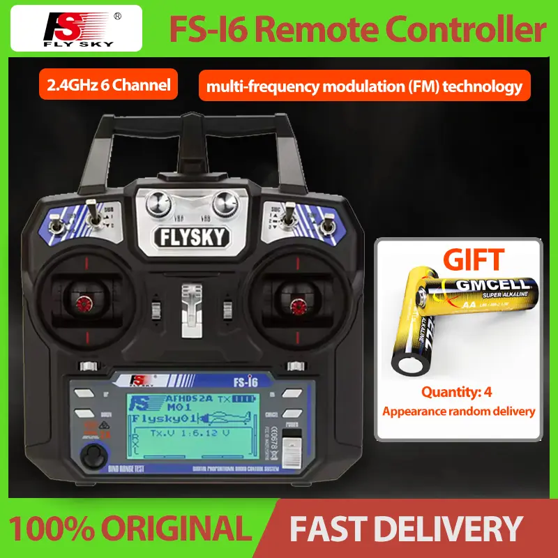 Flysky Fs-I6 2.4G Rc Transmitter & Receiver For Quadcopters – Diy Drone ...