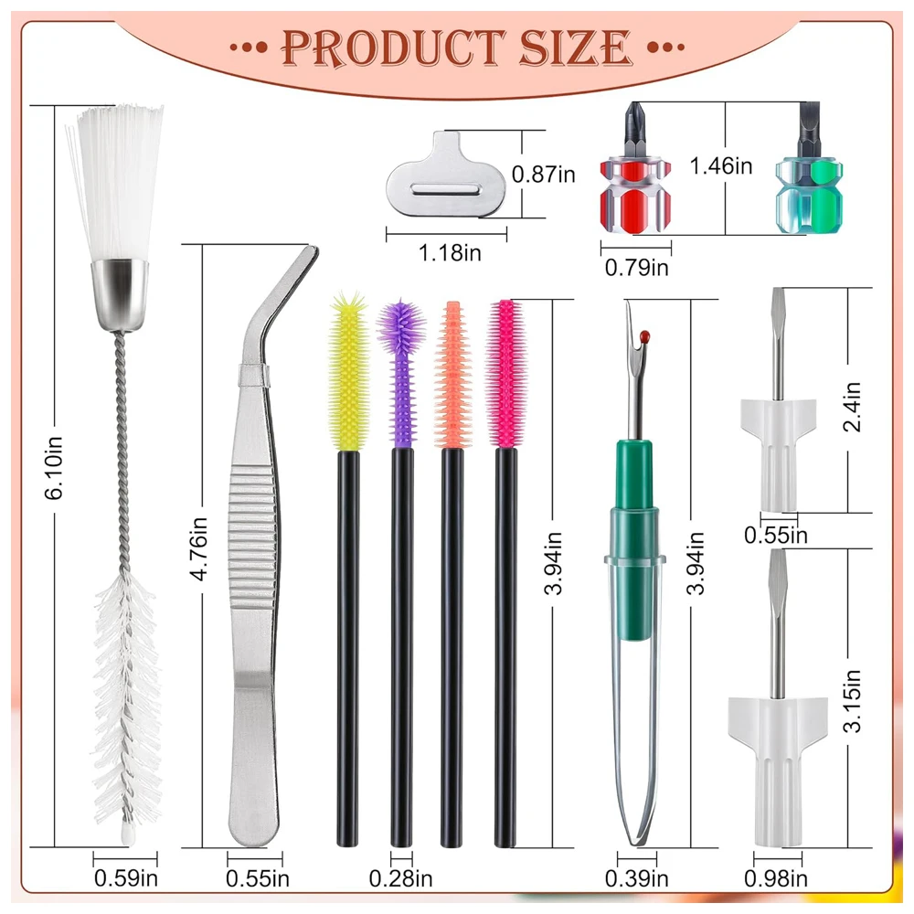 14PCS Sewing Machine Cleaning Kit Sewing Machine Repair Tools Double ...