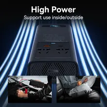 Charge Your Devices On The Go With Baseus 500W Car Inverter - Fast, Digital, Usb-C!