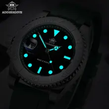 Addiesdive Rotatable Bezel 41Mm Men'S Diving Watch, Quartz, Luminous ...