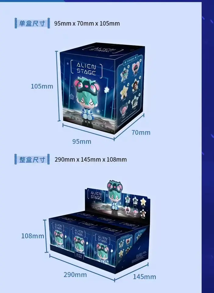 Official Alien Stage Blind Box Figure With Business Card Choice.