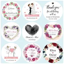 Custom Wedding Stickers, Invitations Seals, Favors Gift Labels ...