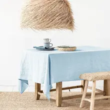 Natural Fabric Tablecloth,100% Pure Linen Solid Color Table Cover,for ...