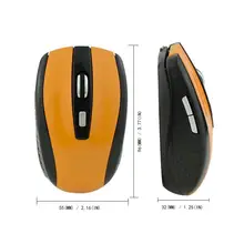 2.4G USB Red Optical Wireless Mouse 6D for Computer Laptop Gaming Mice ...