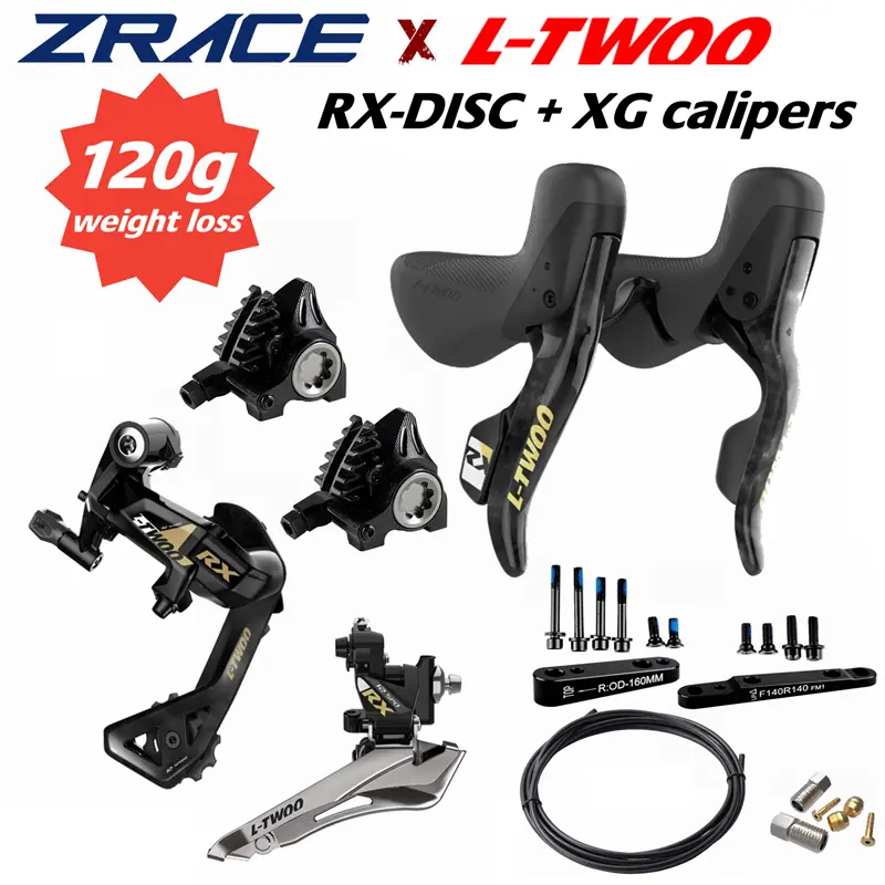 Ltwoo Rx/R9 Road Bike Hydraulic Disc Brake Groupset + Zrace Xg Caliper ...