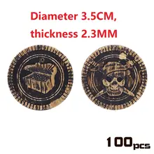 Captain Pirate Treasure Chest Child Treasure Chest Toy Gold Coins ...