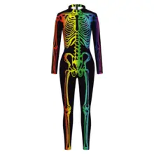 VIP FASHION Snake Print Cosplay Costume Adult Suit Halloween Carnival ...