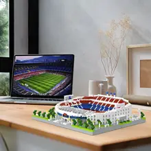 Barcelona Soccer Stadium Micro Blocks Building Set For Adults