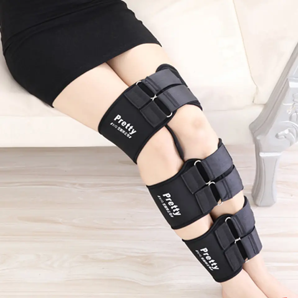 Adjustable Knee Support Belt, 3-Pack, Improves Leg Posture And Shape.