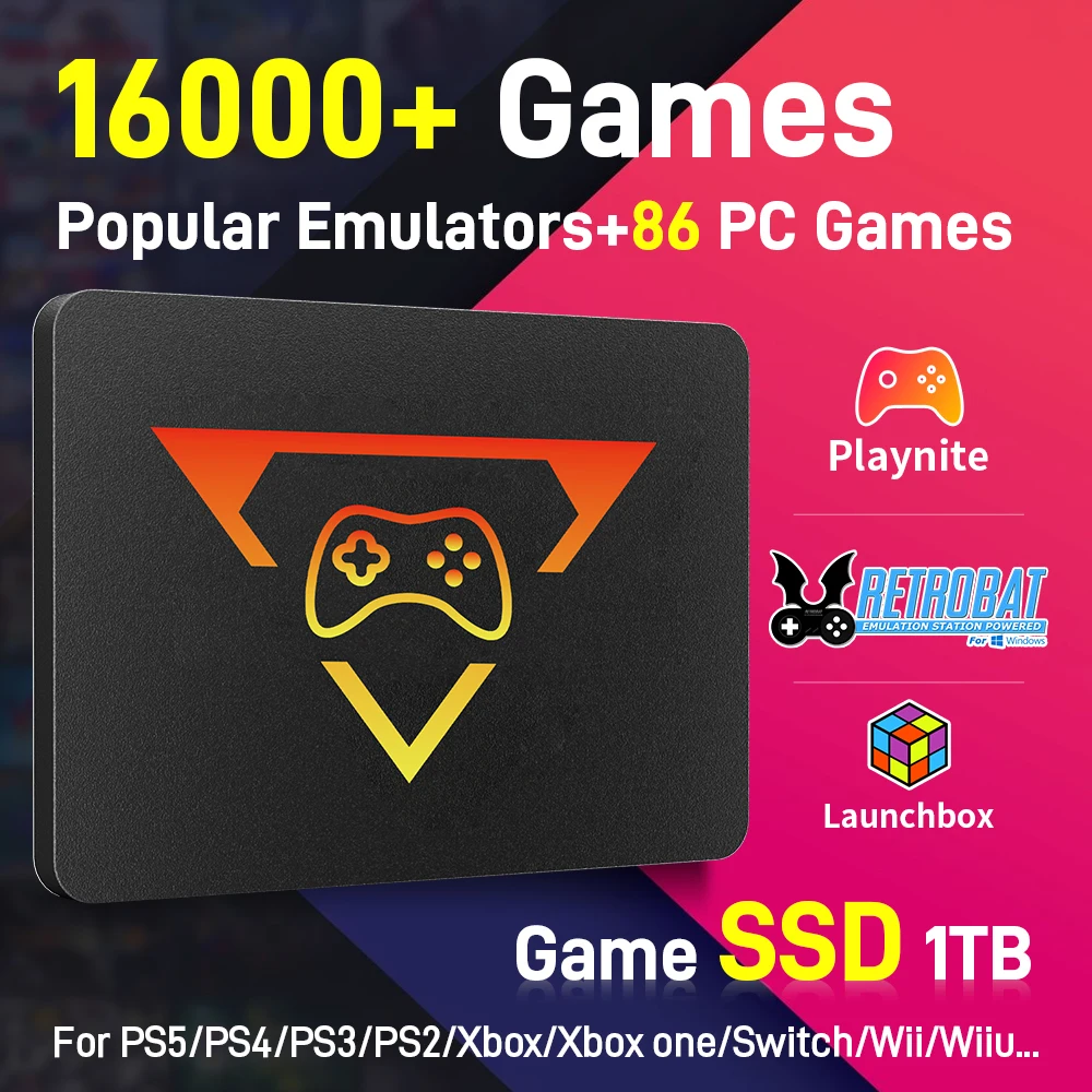 Playzone 1TB SSD&Game Consoles For PS5/PS4/PS3/Xbox/Xbox one/Switch ...