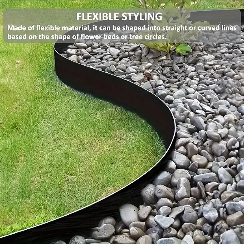 Durable 196.85" Pe Lawn Edging With Solid Anchors For Garden Border ...