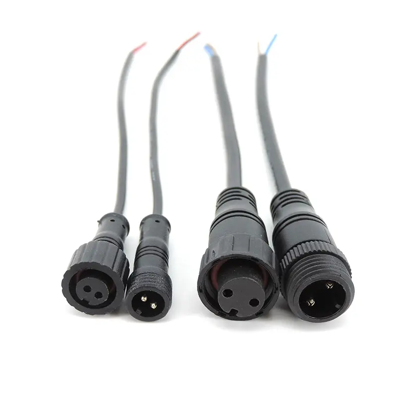 M12 M16 Waterproof Dc Connector, Ip65 Led Strip Light Cable Plug
