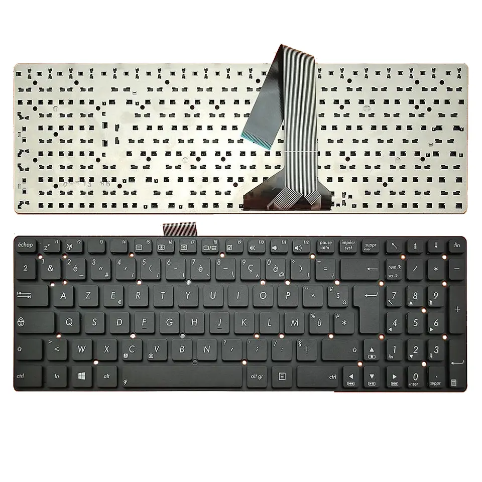French AZERTY New Laptop Keyboard For ASUS K55A K55V K55VD K55VJ K55VM ...