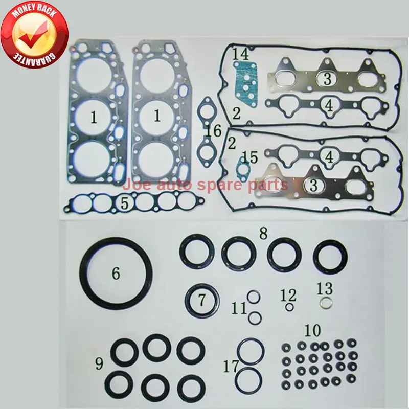 High-Quality 6A12 Engine Full Gasket Set For Proton Perdana, Mitsubishi ...