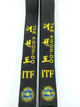 High-Quality Itf Taekwondo Black Belt Embroidery For Coaches And Masters.