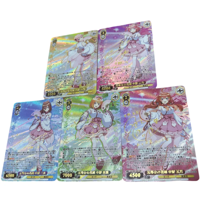 Diy Acg Cards - The Quintessential Quintuplets Anime Characters Flash Cards