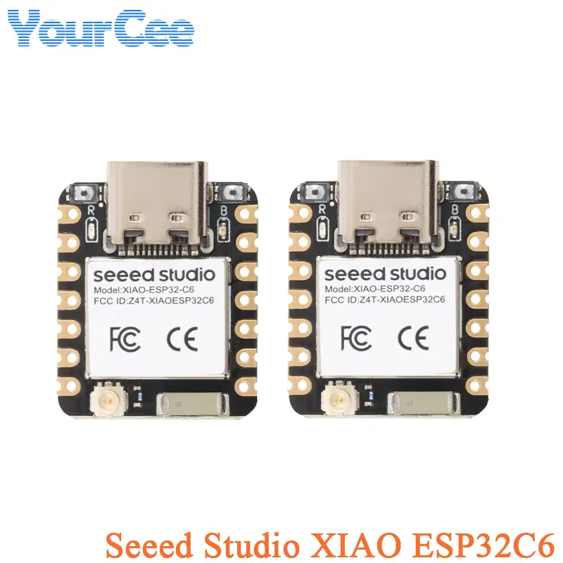 Discover 10Pcs Seeed Studio Xiao Esp32C6 For Wifi 6, Bluetooth, And Zigbee Matter.