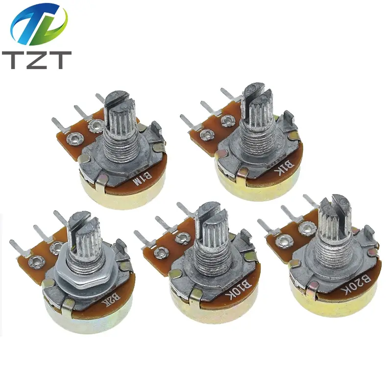 10pcs Potentiometer Resistor 1K 2K 5K 10K 20K 50K 100K 500K 1M Ohm ...
