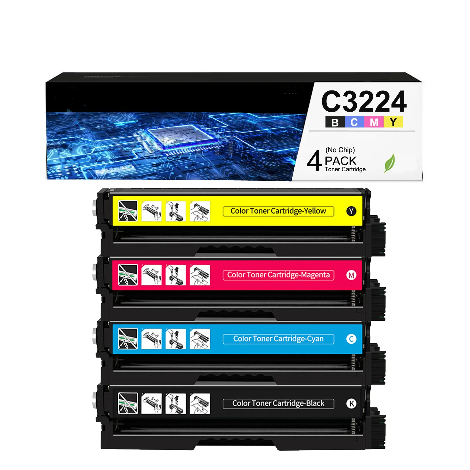 OGOUGUAN replacement Toner cartridge C3224 for Lexmark printers ...