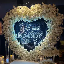 Elegant Neon Sign For Proposals And Weddings, Perfect Valentine'S Day ...