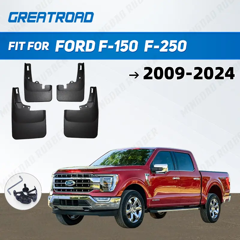Mud Flaps For Ford F-150 F250, 2015-2024, Splash Guards, Car Accessories