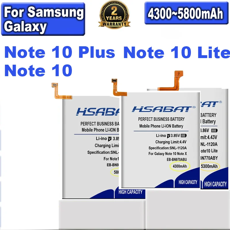 High-Quality Compatible Battery For Samsung Galaxy Note 10 Seriesphones.