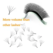 Fluffy 4D W False Eyelashes For Voluminous Eyes, Hybrid Design.