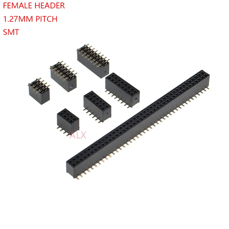 High-Quality Smd 2-20 Pin Female Header Connectors, 1.27Mm Pitch, 10Pcs ...