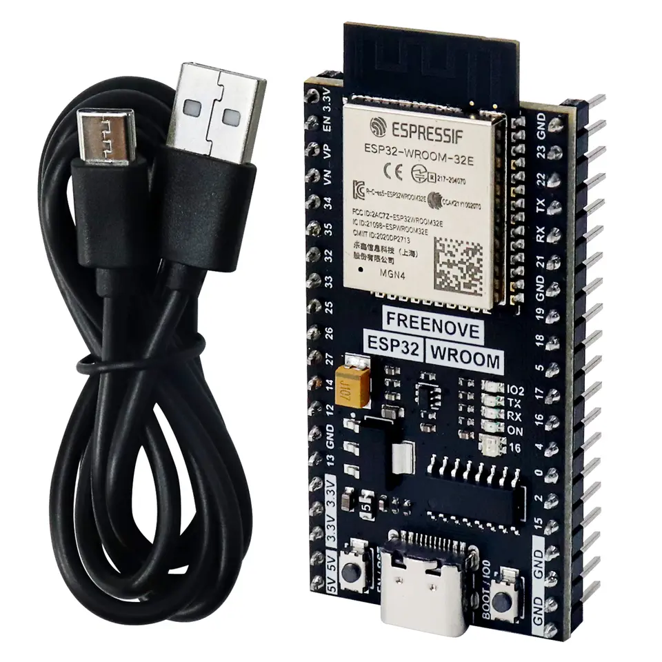 Freenove Esp32-Wroom Dual-Core 32-Bit Microcontroller, Python/C Code ...